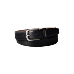 Lederg&uuml;rtel Calvin Klein "CASUAL PIN BUCKLE 32MM FIXED", Herren, Gr. 85, schwarz, brushed nickel, Web, Rindsleder, unifarben, G&uuml;rtel Lederg&uuml;rtel, Gr&ouml;&szlig;enverstellbar mit Metallschlie&szlig;e