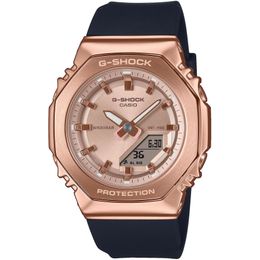 Chronograph Casio G-SHOCK, schwarz, ros&eacute;goldfarben, Armbanduhren, Damen, Chronograph, Quarzuhr,Armbanduhr,Damenuhr,Herrenuhr,bis 20 bar wasserdicht, digital