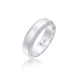 Silberring Kuzzoi "Ring Herren Bandring Basic 925 Silber" Gr. 62, silber, Fingerringe, Damen, 62, Silber 925 (Sterlingsilber), Silberring