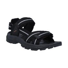 Sandale Hi-Tec "Hi-Tec Sandalen Sierra", Herren, Gr. 44, Normalschaft, schwarz, grau, orange, 50% PU + 25% Mesh + 15% Gurtband + 10% Textil 100% Textil 100% EVA 100% TPR, Schuhe Sandale