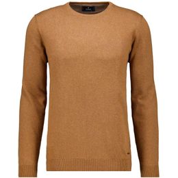 Rundhalspullover Ragman, Herren, Gr. 58, kastanie, 089, Strick, 95% Baumwolle 5% Cashmere, Rundhals, Pullover Rundhalspullover