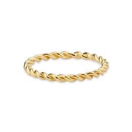 Fingerring Bruno Banani "Schmuck Geschenk Silber 925 Damenring" Gr. 59, gold (gelbgoldfarben), Fingerringe, Damen, 59, Silber 925 (Sterlingsilber), 1,85mm, Fingerring