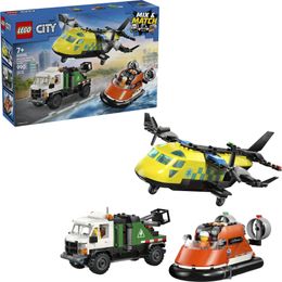 Konstruktionsspielsteine Lego "Kombinationsset m Flugzeug, Wartungsfahrzeug u Luftkissenboot (60505)", bunt, Spielbausteine, Kinder, Kunststoff, Konstruktionsspielsteine, Lego City; Made in Europe