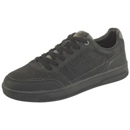 Sneaker Wrangler "WOODY MEN LOW", Herren, Gr. 44, triple schwarz, Synthetik, Schuhe Sneaker