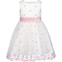 Taufkleid happy girls "dress", M&auml;dchen, Gr. 110, N-Gr, rosa (rose), Web, Obermaterial: 100% Polyester, bestickt, gebl&uuml;mt, festlich, ca. Mitte Wade, eckiger Ausschnitt, Kleider Taufkleid, mit wundersch&ouml;nem, allover-besticktem T&uuml;ll