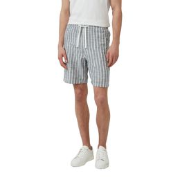 Relaxshorts s.Oliver, Herren, Gr. S, N-Gr, blau, Web, Obermaterial: 100% Baumwolle, gestreift, normal kniefrei, Hosen Relaxshorts, Sommerhose mit Kordelzug