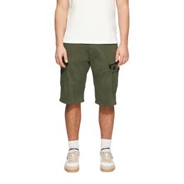 Cargobermudas s.Oliver, Herren, Gr. 31, N-Gr, gr&uuml;n (dunkelgr&uuml;n), Web, Obermaterial: 97% Baumwolle, 3% Elasthan, unifarben, regular fit kniefrei, Hosen Cargobermudas, Sommerhose mit Taschen