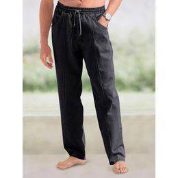 Schlupfhose CLASSIC, Herren, Gr. 27, Unterbauchgr&ouml;&szlig;en, schwarz (schwarz, denim), 100% Baumwolle, unifarben, lang, Hosen Schlupfhose