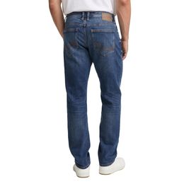 5-Pocket-Jeans Tom Tailor "MARVIN", Herren, Gr. 32, L&auml;nge 36, blau (used mid stone), Denim/Jeans, Obermaterial: 98% Baumwolle, 2% Elasthan, straight fit, Jeans 5-Pocket-Jeans, mit kleinem Logo-Print