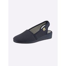 Slipper Casual Looks, Damen, Gr. 41, marine, Textil, Schuhe Slipper