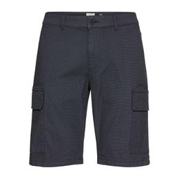 Cargobermudas Camel Active, Herren, Gr. 36, N-Gr, blau (schwarz navy), Web, Obermaterial: 98% Baumwolle, 2% Elasthan, unifarben, regular fit kniefrei, Hosen Cargobermudas, Sommerhose mit Cargo-Taschen