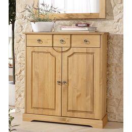 Kommode OTTO HOME "Klera", beige (natur), B:81cm H:93cm T:37cm, Sideboards, Kommode, Breite 81 cm, aus massiver Kiefer, FSC-zertifiziert