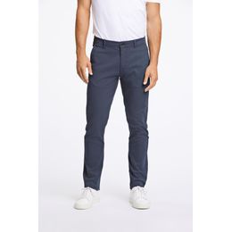 Chinohose LINDBERGH, Herren, Gr. 30, L&auml;nge 32, blau (dk blau), Stoff, Obermaterial: 98% Baumwolle, 2% Elasthan, slim fit normal, Hosen Chinohose, mit Stretch