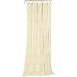 Vorhang WIRTH "Kingston" Gr. 3, beige (creme), B:135cm H:225cm, Jacquard, Polyacryl, Polyester, Gardinen, Vorhang