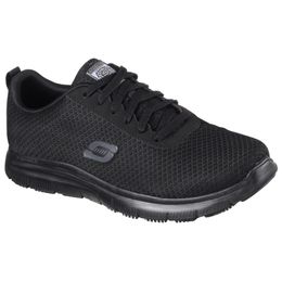 Berufsschuh Skechers Gr. 48,5, schwarz, 48,5, Lederimitat, Textil, Schuhe, Berufsschuh, Schn&uuml;rschuh f&uuml;r Gastronomie,Pflege mit gepolsterter Innensohle