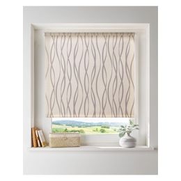 Raffrollo HEINE HOME Gr. 4, beige (natur, taupe), B:70cm H:150cm, Raffrollos, Raffrollo
