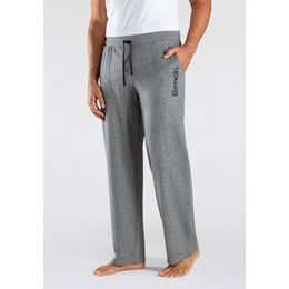 Relaxhose BENCH. LOUNGEWEAR, Herren, Gr. 48/50 (M), N-Gr, grau (grau, meliert), Sweatware, Obermaterial: 60% Baumwolle, 40% Polyester, unifarben, Basic, bequem lang, Hosen Relaxhose, aus leichter Sweat-Qualit&auml;t, Topseller
