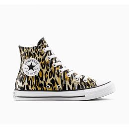 Sneaker Converse "CHUCK TAYLOR ALL STAR", Damen, Gr. 38, schwarz, wei&szlig;, braun, Textil, Schuhe Sneaker