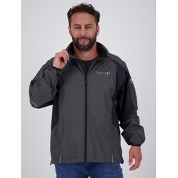 Outdoorjacke DEPROC Active "HAMTON MEN", Herren, Gr. XXXL (58), grau (anthrazit), 100% Polyester, mit innenliegendem Gummizug, Jacken Outdoorjacke, abtrennbare &Auml;rmel,auch in Gro&szlig;en Gr&ouml;&szlig;en erh&auml;ltlich