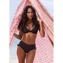 B&uuml;gel-Bikini-Top s.Oliver "Aiko", Damen, Gr. 34, Cup A, schwarz, Microfaser, Microfaser, Polyamid, unifarben, Bikini-Oberteile B&uuml;gel-Bikini-Top, mit H&auml;keloptik