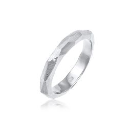 Partnerring Elli Premium "Ring Freundschaftsring Trauring Organic matt 925 Silber" Gr. 62, silber, Fingerringe, Damen, 62, Silber 925 (Sterlingsilber), Partnerring