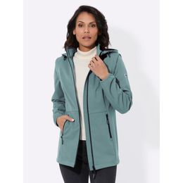 Softshelljacke Casual Looks, Damen, Gr. 48, gr&uuml;n (jade), 94% Polyester, 6% Elasthan, unifarben, Jacken Softshelljacke