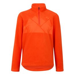 Sweatshirt Ziener "JONKI-Z midlayer junior", M&auml;dchen, Gr. 176, orange (orangerot), Obermaterial: 100% Polyester, Sweatshirts Sweatshirt