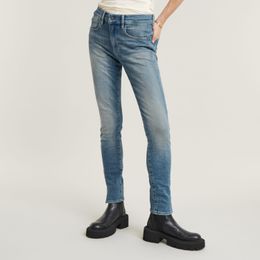 G-Star Raw Skinny-fit-Jeans G-STAR "Lhana Skinny Jeans", Damen, Gr. 26, L&auml;nge 32, blau (sun faded biscay blau), Denim/Jeans, Obermaterial: 98% Baumwolle, 2% Elasthan, skinny fit lang, Jeans Skinny-fit-Jeans, mit Wohlf&uuml;hlfaktor durch Stretchanteil