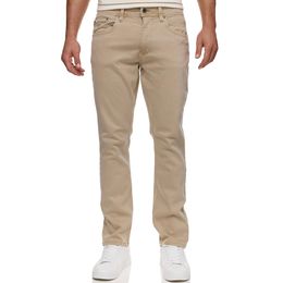 Cargohose INDICODE "INReffe", Herren, Gr. 30, L&auml;nge 34, grau (simply taupe), Web, Obermaterial: 92% Baumwolle, 6% Polyester, 2% Elasthan, unifarben, regular fit kn&ouml;chellang, Hosen Cargohose