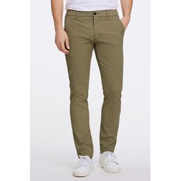 Chinohose LINDBERGH, Herren, Gr. 38, L&auml;nge 34, gr&uuml;n (dk army), Web, Obermaterial: 98% Baumwolle, 2% Elasthan, unifarben, regular fit kn&ouml;chellang, Hosen Chinohose, im Four-Pocket Style