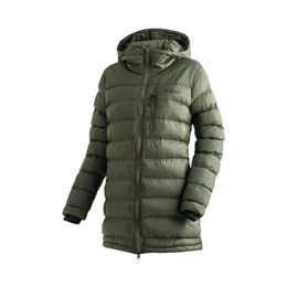 Funktionsmantel Maier Sports "Lomnica Coat W", Damen, Gr. 38, gr&uuml;n (moosgr&uuml;n), 100% Polyamid, M&auml;ntel Funktionsmantel, Damen Mantel, leichtes Primaloft Material, 3 RV-Taschen und Kapuze