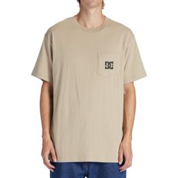 T-Shirt DC Shoes "DC Star", Herren, Gr. XL, grau (plaza taupe), Obermaterial: 100% Walkfrottier;, Shirts T-Shirt