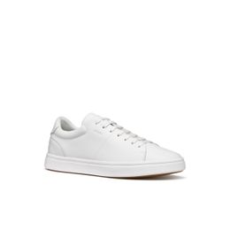 Sneaker Geox "U BALTMOORE", Herren, Gr. 41, wei&szlig;, Synthetik, Schuhe Sneaker, Schn&uuml;rschuh im Monochrome Look, Gr&ouml;&szlig;enschablone zum Download