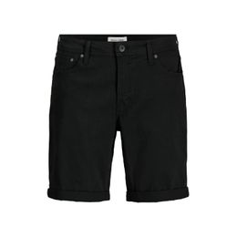 Jack & Jones PlusSize Shorts "JPSTRICK ORIGINAL SHORT PLS", Herren, Gr. 44 (5XL), N-Gr, schwarz, Web, Obermaterial: 98% Baumwolle, 2% Elasthan, JACK & JONES PLUSSIZE, unifarben, slim fit, Hosen Shorts