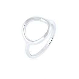 Silberring Elli "Ring Kreis Rund Geo Statement 925 Silber" Gr. 52, silber, Fingerringe, Damen, 52, Silber 925 (Sterlingsilber), Silberring