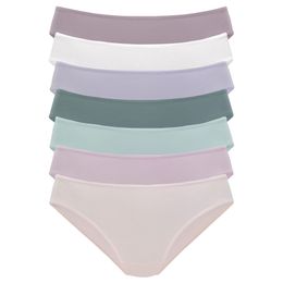 Jazz-Pants Slips Vivance, Damen, Gr. 32/34, bunt (rosa, puder, gr&uuml;n, flieder, wei&szlig;), Single Jersey, Obermaterial: 95% Baumwolle, 5% Elasthan, unifarben, bequem, Unterhosen Jazz-Pants Slips, in frischen und gedeckten Farben, Topseller