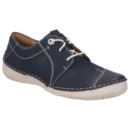 Schn&uuml;rschuh Josef Seibel "Fergey 20", Damen, Gr. 40, blau (dunkelblau), Leder, Schuhe Schn&uuml;rschuh, Freizeitschuh, Halbschuh, Schn&uuml;rschuh mit Lederfutter