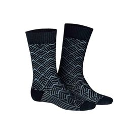 Socken Hudson "Socke Rare", Herren, Gr. 43-46, blau (marine 0335), Obermaterial: 60% Polyamid PA. 38% Baumwolle CO. 2% Elasthan EL., Socken Socken