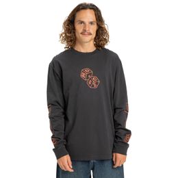 Langarmshirt DC Shoes "Hi Rolling Hls", Herren, Gr. M, schwarz, Obermaterial: 75% Walkfrottier, 25% Walkfrottier;, Shirts Langarmshirt