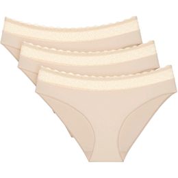 Tai-Slip Triumph "Feel of Modal", Damen, Gr. L, beige (creamy dream), Single Jersey, Obermaterial: 87% Modal, 13% Elasthan, unifarben, k&ouml;rpernah, Unterhosen Tai-Slip, sehr weich, elastischer Bund mit Spitze
