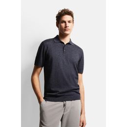 Poloshirt Bugatti, Herren, Gr. XL, blau (marine), 75% Baumwolle, 25% Polyacryl, regular fit, ohne Ausschnitt, Rippb&uuml;ndchen, Shirts Poloshirt, in klassischer Form
