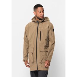 Parka Jack Wolfskin "NORDEN PORT PARKA M", Herren, Gr. XL (54/56), beige (sand, storm), OBERSTOFF: 100% POLYAMID Futter: 100% POLYESTER, Jacken Parka