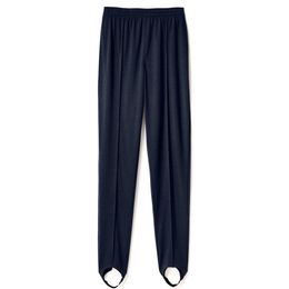 B&uuml;gelfaltenhose Classic Basics, Damen, Gr. 40, Normalgr&ouml;&szlig;en, blau (marine), 100% Polyester, unifarben, lang, Hosen B&uuml;gelfaltenhose