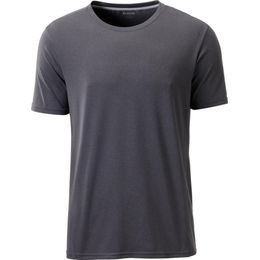Funktionsshirt LPO "Herren Funktionsshirt Mathias 2", Herren, Gr. XL, asphalt melange, Wirkware: Active Dry - 94% Recycling PES, 6% EL, Shirts Funktionsshirt
