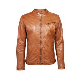 Lederjacke Freaky Nation "Easy Jim-FN", Herren, Gr. L(48), cognac, Oberstoff: 100% Leder; Futter: 100% Baumwolle, normal, Jacken Lederjacke