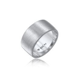 Silberring Elli "Ring Bandring Breit Matt Geb&uuml;rstet Basic 925 Silber" Gr. 52, silber, Fingerringe, Damen, 52, Silber 925 (Sterlingsilber), Silberring