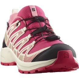 Outdoorschuh Salomon "XA PRO V8 WP J", Damen, Gr. 35, rouge rot, vanilla ice, flamingo pink, Synthetik, Textil, Schuhe Outdoorschuh, wasserdicht