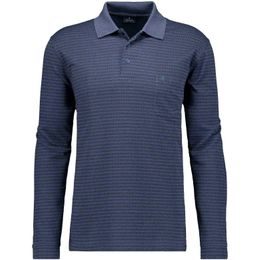 Poloshirt Ragman, Herren, Gr. L, marineblau, Piqu&eacute;, 70% Baumwolle 30% Polyester, regular fit, ohne Ausschnitt, Shirts Poloshirt