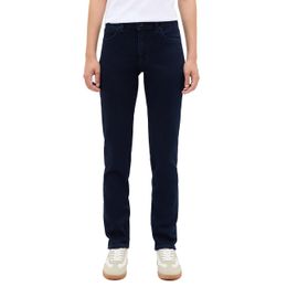 Slim-fit-Jeans Mustang "Damen Style Crosby Relaxed Slim", Damen, Gr. 36, L&auml;nge 32, 940 dunkelblau, Denim/Jeans, 78% Baumwolle, 21% Polyester, 1% Elasthan, unifarben, slim fit, Jeans Slim-fit-Jeans