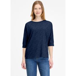 Langarmshirt Ragwear "SHIMONA", Damen, Gr. S, schwarz (midnight), Jersey, Obermaterial: 50% Baumwolle, 50% Polyester, unifarben, regular fit normal, Rundhals, Shirts Langarmshirt